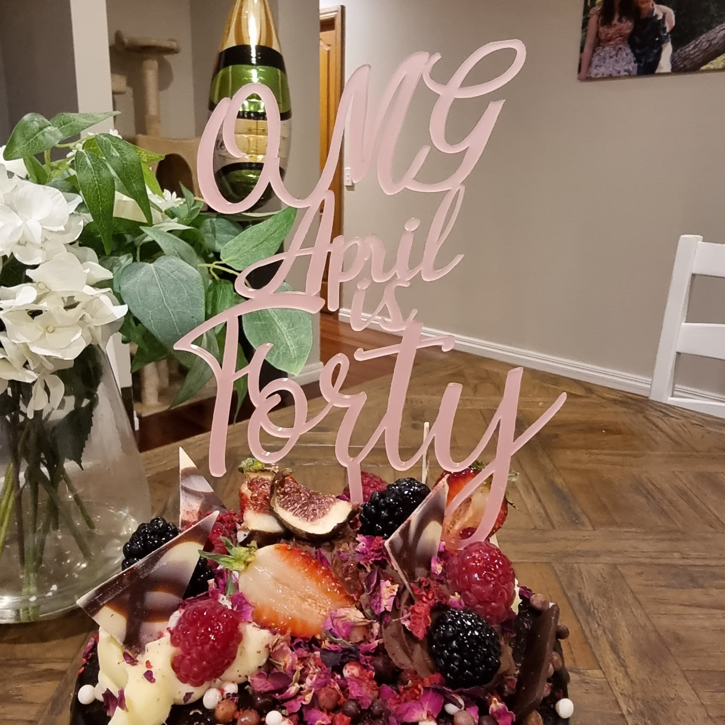 Cake Topper - OMG XXX is XXX - Birthday | Cove Design