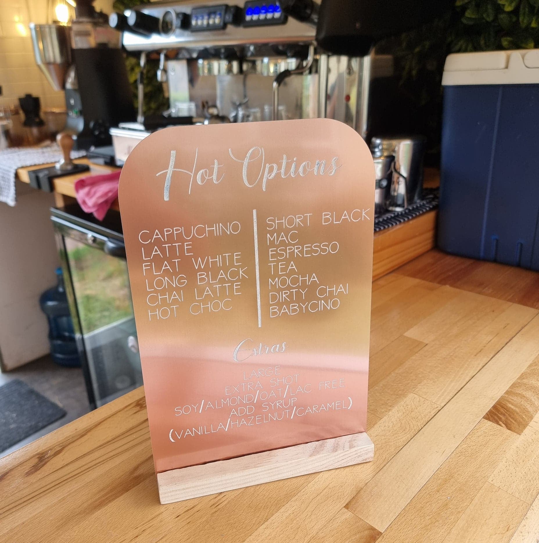 A4 Table | Menu Signs | Cove Design